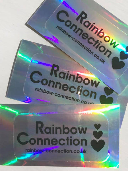 Rainbow Connection Holographic Stickers (set of 3)